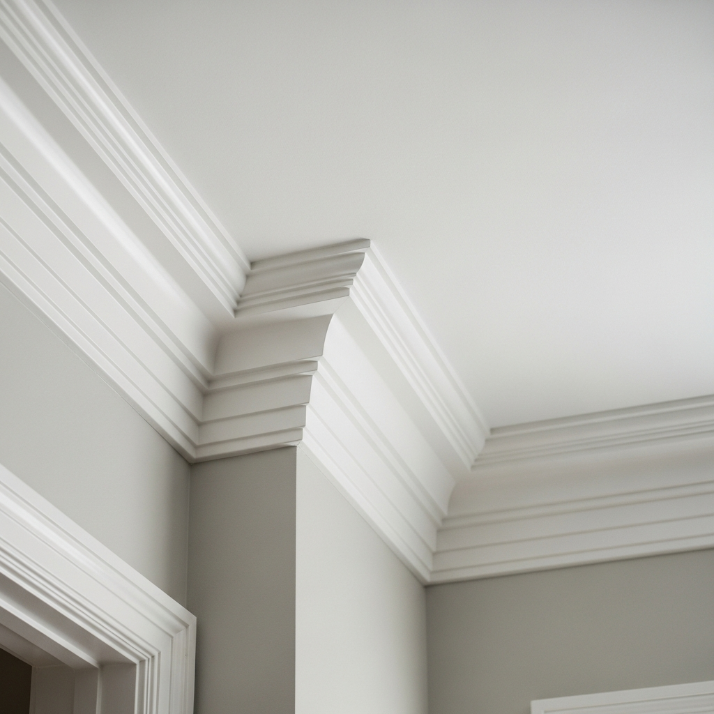 Crown molding ceiling detail